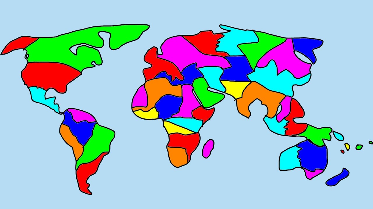 Ruining The World Map in Microsoft Paint - YouTube
