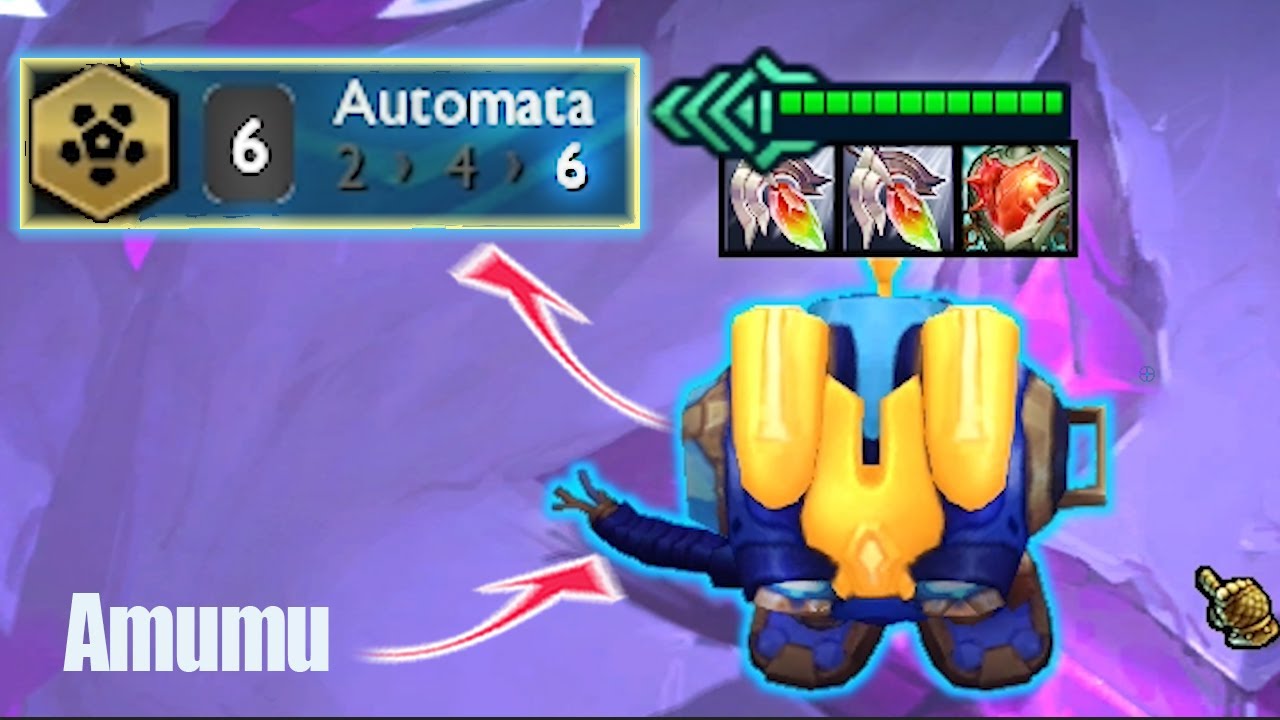 4-STAR AMUMU ⭐⭐⭐⭐ TANK CARRY 6 Automata | TFT SET 13 RANKED #tftset13 # ...