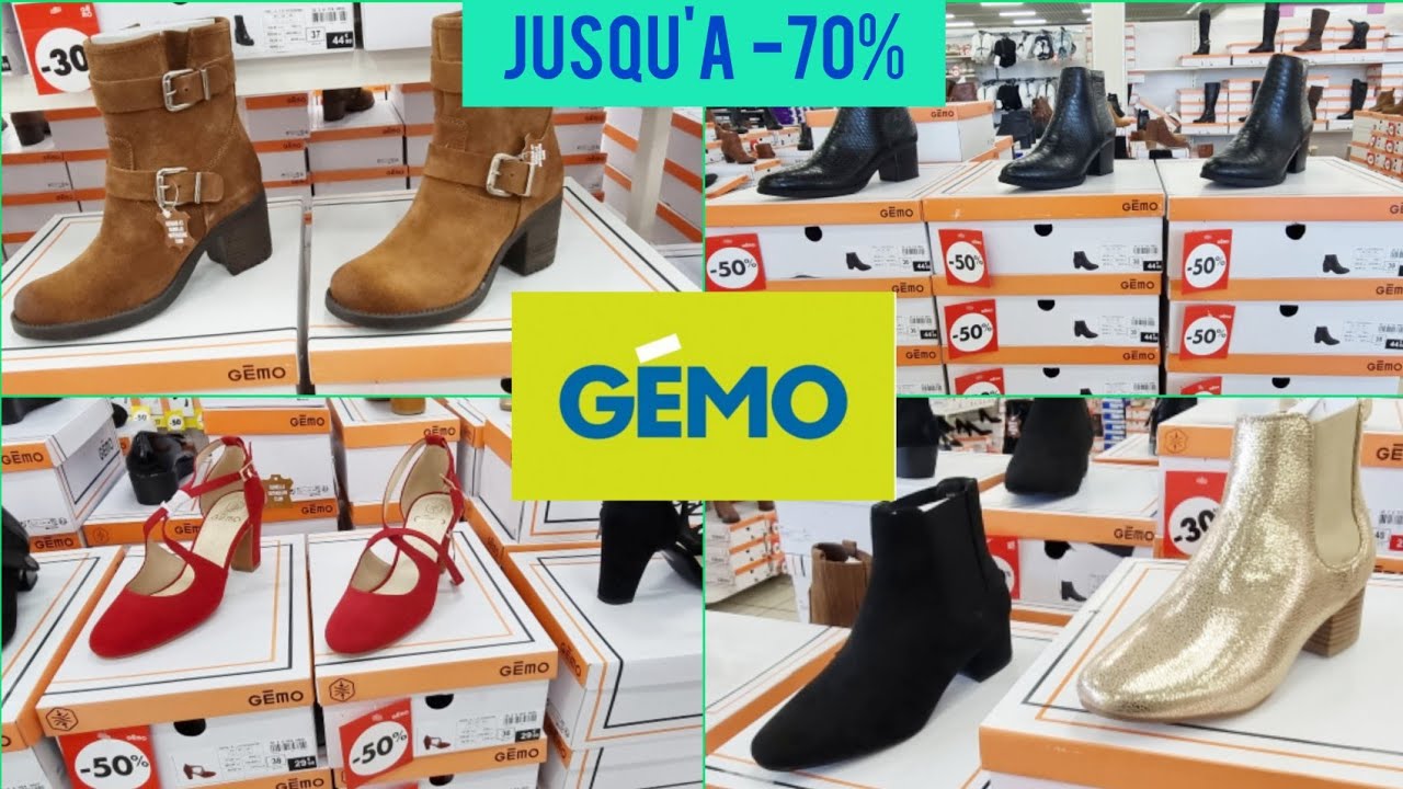👢💥GEMO CHAUSSURES DESTOCKAGE JUSQU'À -70 % NOUVELLE COLLECTION AUTOMNE ...