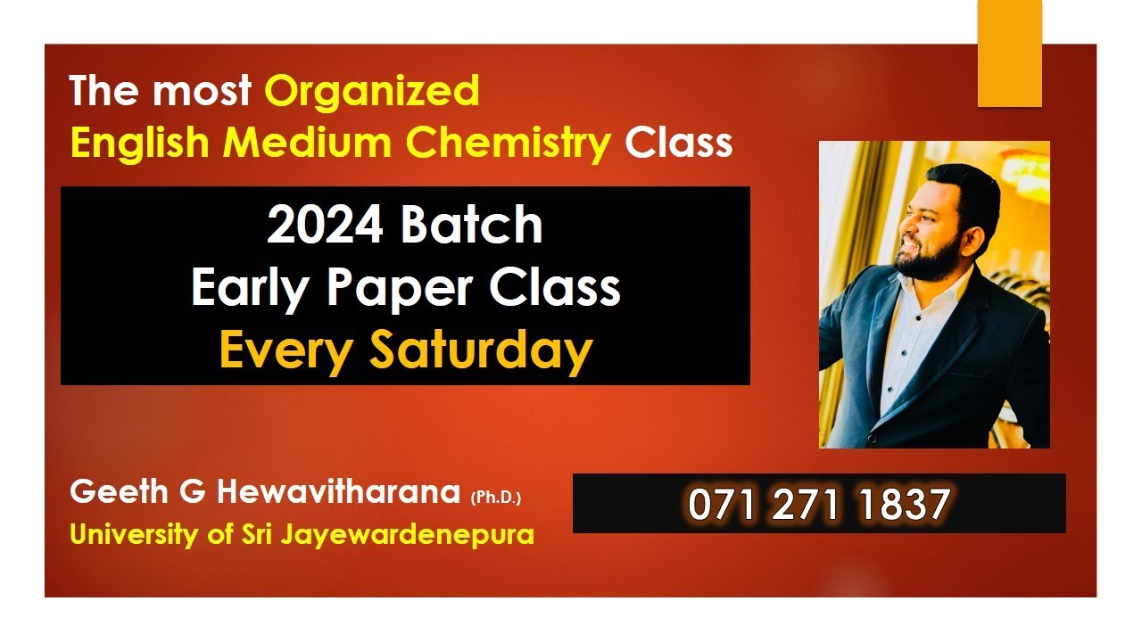 Early Paper Class - By Geeth Hewavitharana | Powered By Ace Academy - YouTube