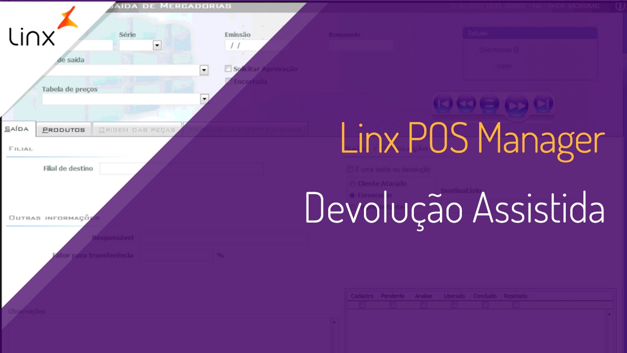 Linx POS Manager - Devolução Assistida - YouTube