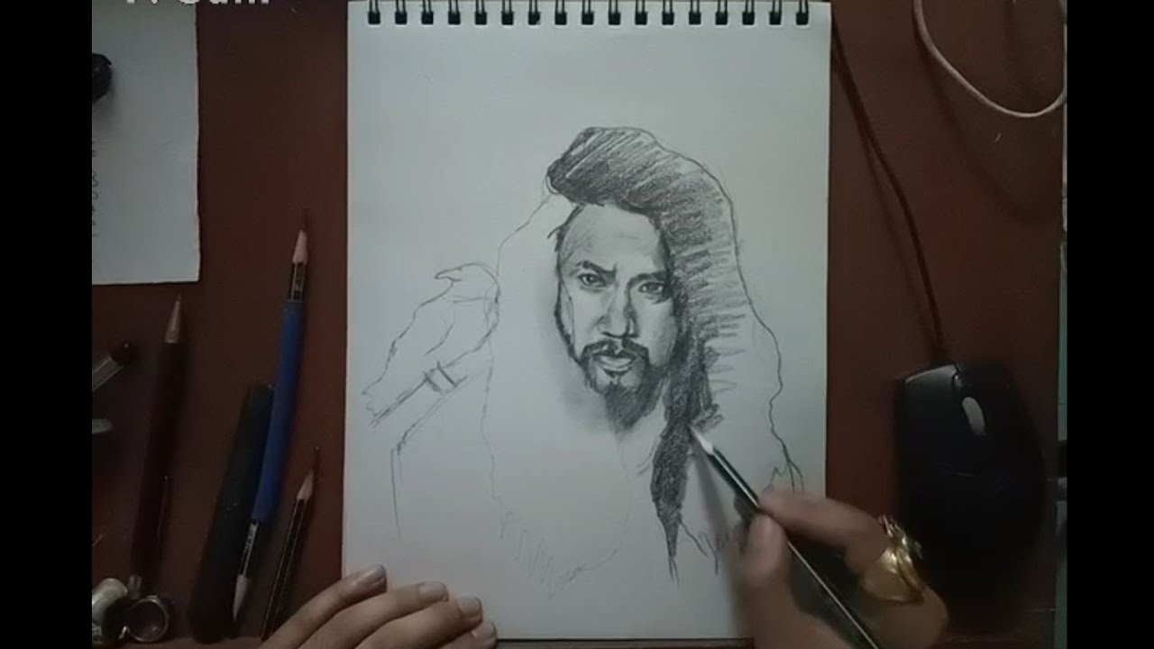 Eyes Of the Crow | self Portrait #4 | #art #artist #creative #drawing # ...