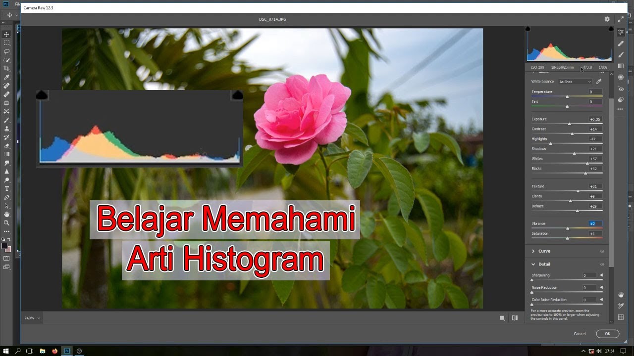 Cara mudah membaca Histogram Photoshop - YouTube