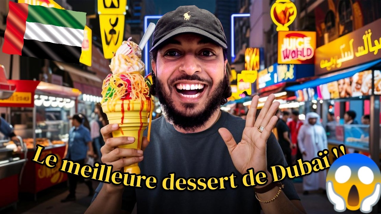 Vlog Dubai street food 4 | Je déguste le plus bon dessert de la ville ...