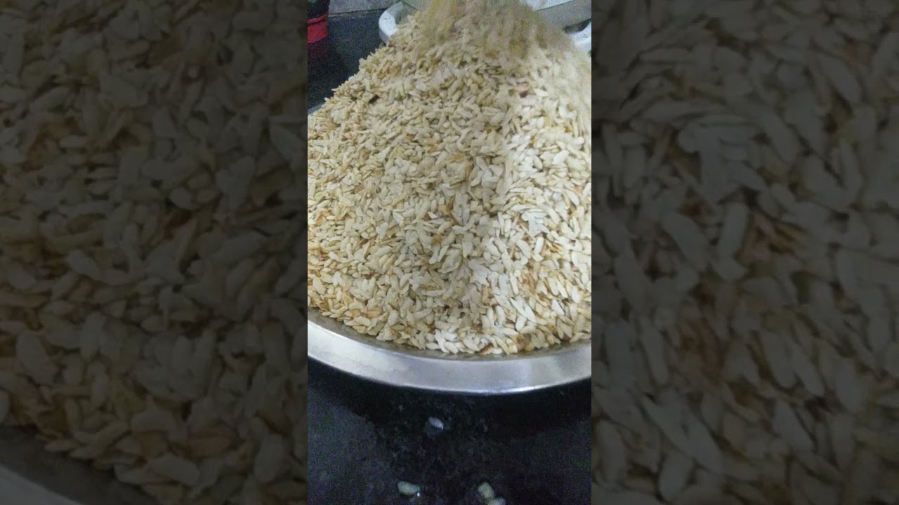 Roasted rice flakes - YouTube