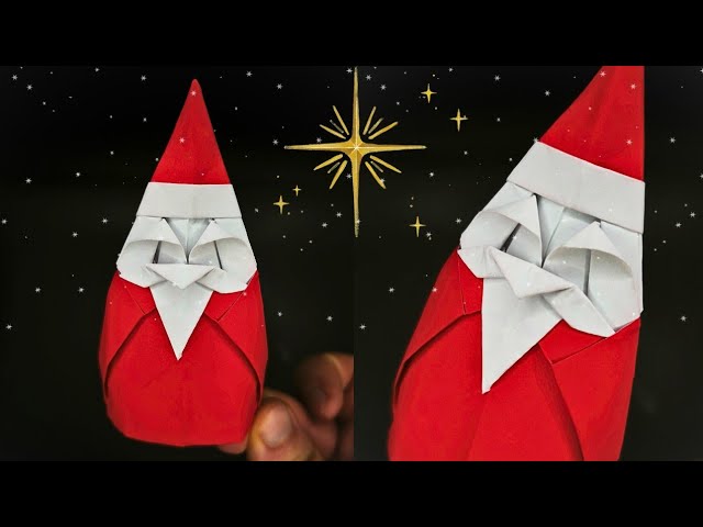 3d Origami Santa Claus Tutorial Part 1