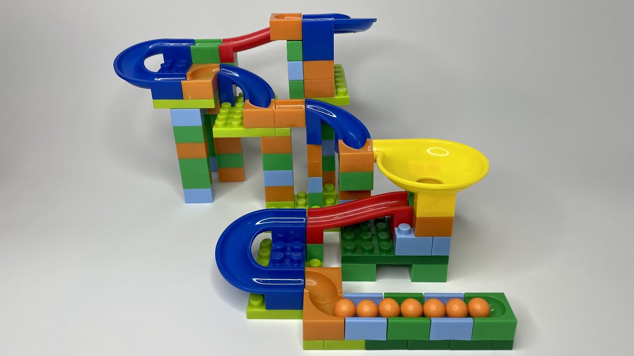 Marble run race, colourful marbles, Marble Run easy fun - YouTube