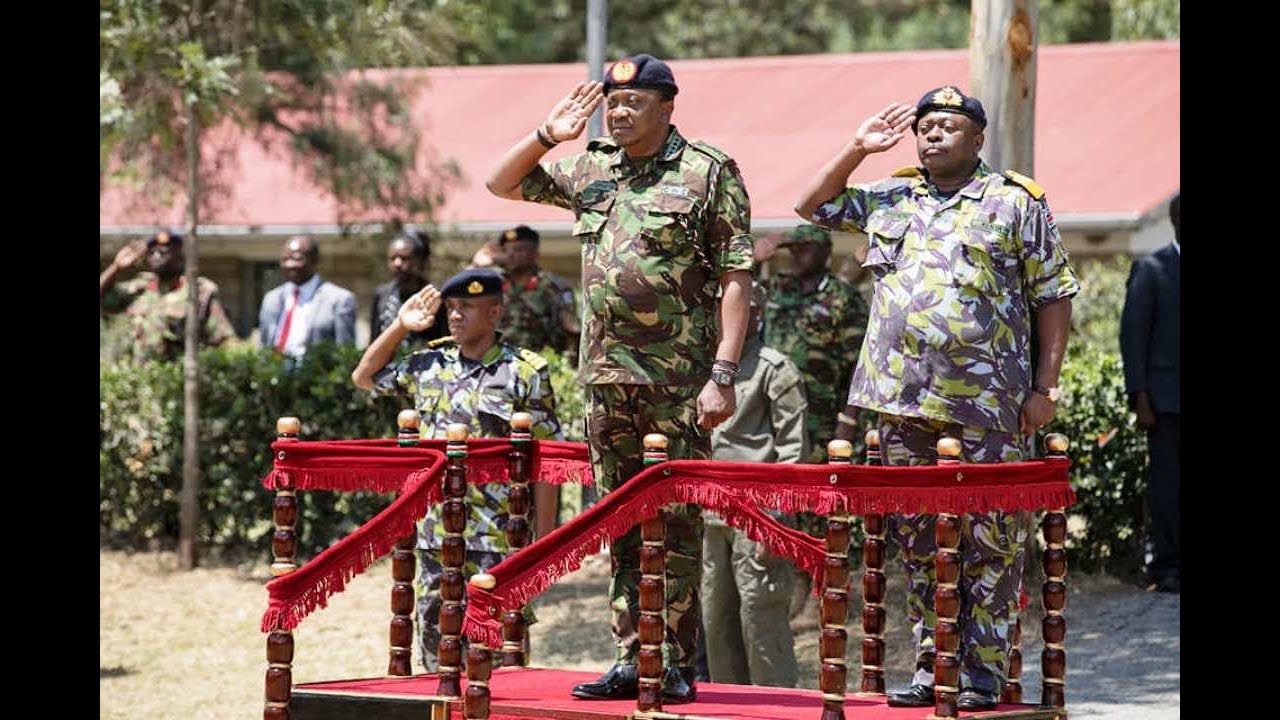 President Uhuru Kenyatta inspects guard of honour at GILGIL KDF DAY ...