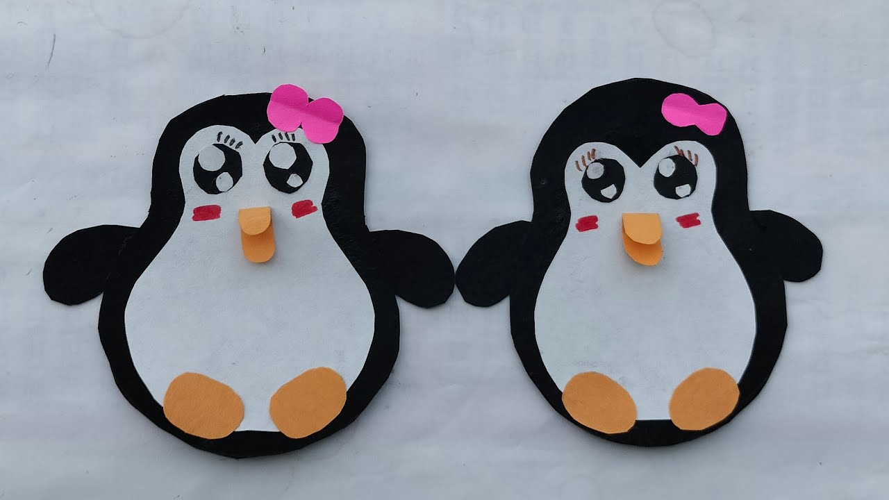 How To Make a Rocking Paper Penguin Toy For Kids / Paper Penguin ...