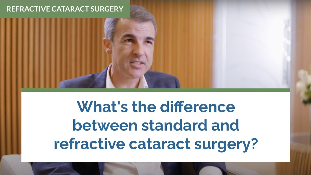 What's the difference between standard and refractive cataract surgery ...