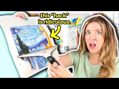 Ich habe den MEGA VIRAL Squeegee Art Hack von TIK TOK ausprobiert …