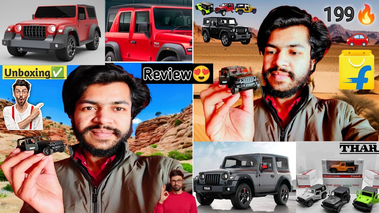 Thar 4x4 Scale Models Die Cast Car full Function Testing And Review ...