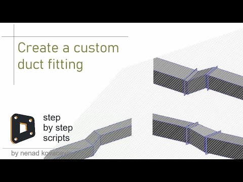 Dynamo - Create a custom duct fitting - YouTube
