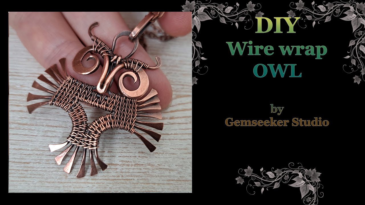 Transform Wire into Art: Learn how to make a Unique Owl Pendant - YouTube