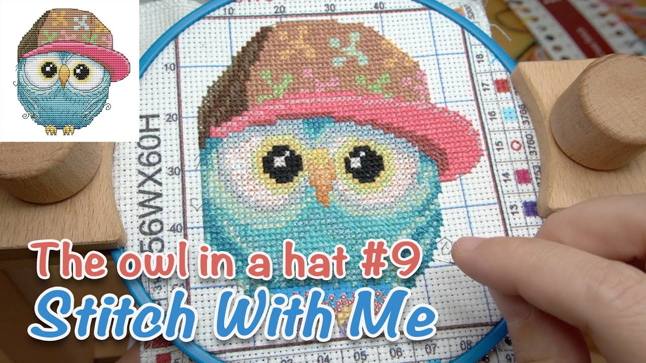 Stitch With Me - The owl in a hat #9 [no talk] - YouTube