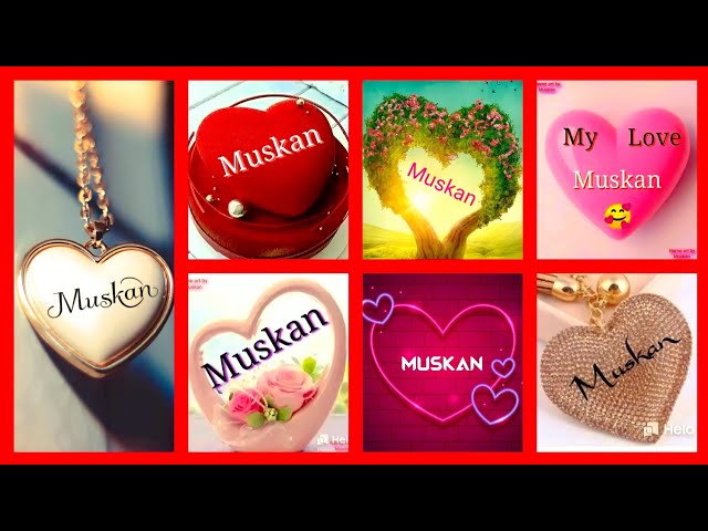 Love Muskan Name Wallpaper
