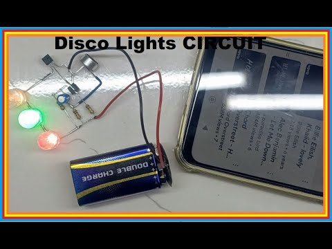 Disco LEDs light circuit - YouTube