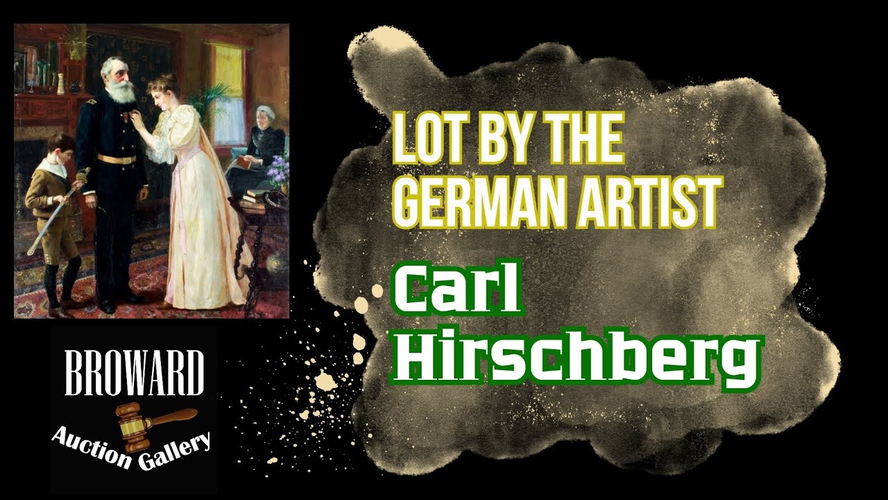 The valuable painting by the German artist Carl Hirschberg will be ...