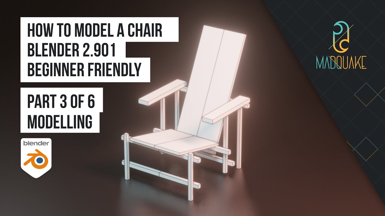 Beginner Friendly | How to Model a Design Chair | Blender 2.901 | Part ...