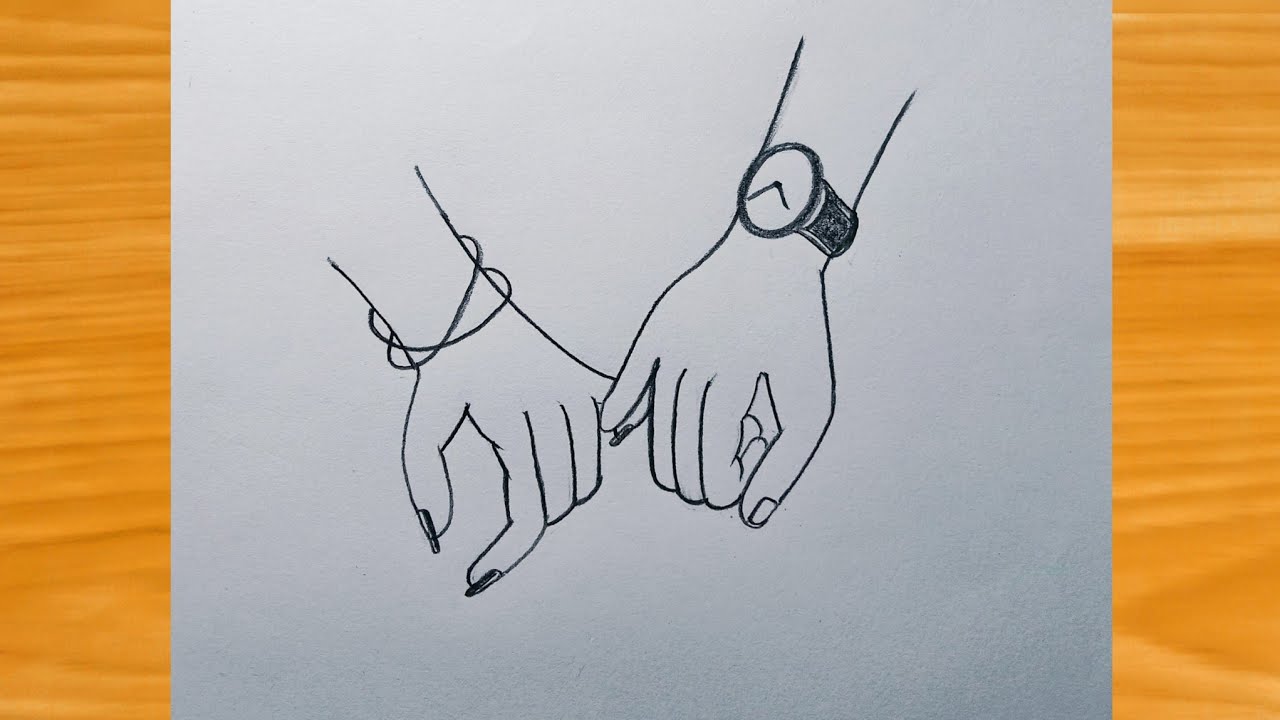 How to Draw Couple Hand Drawing (very easy)|| Couple hand Drawing(easy ...