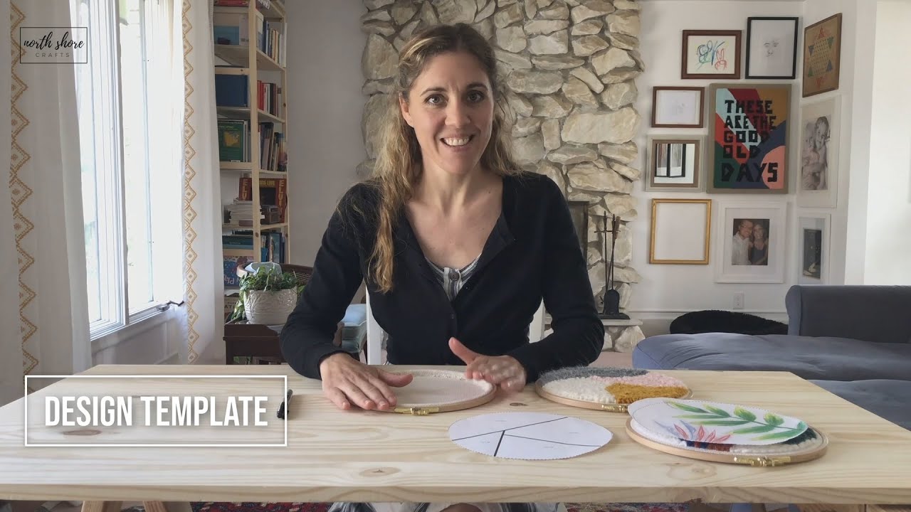 How to Plan a Punch Needle Design Template - YouTube