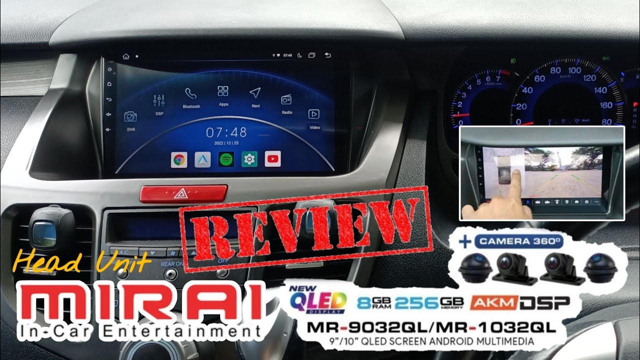 Review NEW Head Unit Android Mirai X-Series+Camera 360° | RAM & ROM ...