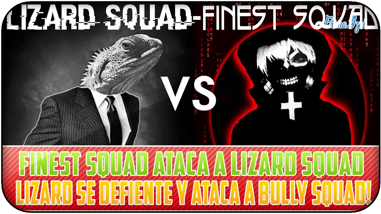 HACKERS - FINEST SQUAD ATACA A LIZARD SQUAD - LIZARD SE DEFIENDE Y ...