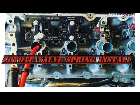 Coyote valve spring change - YouTube
