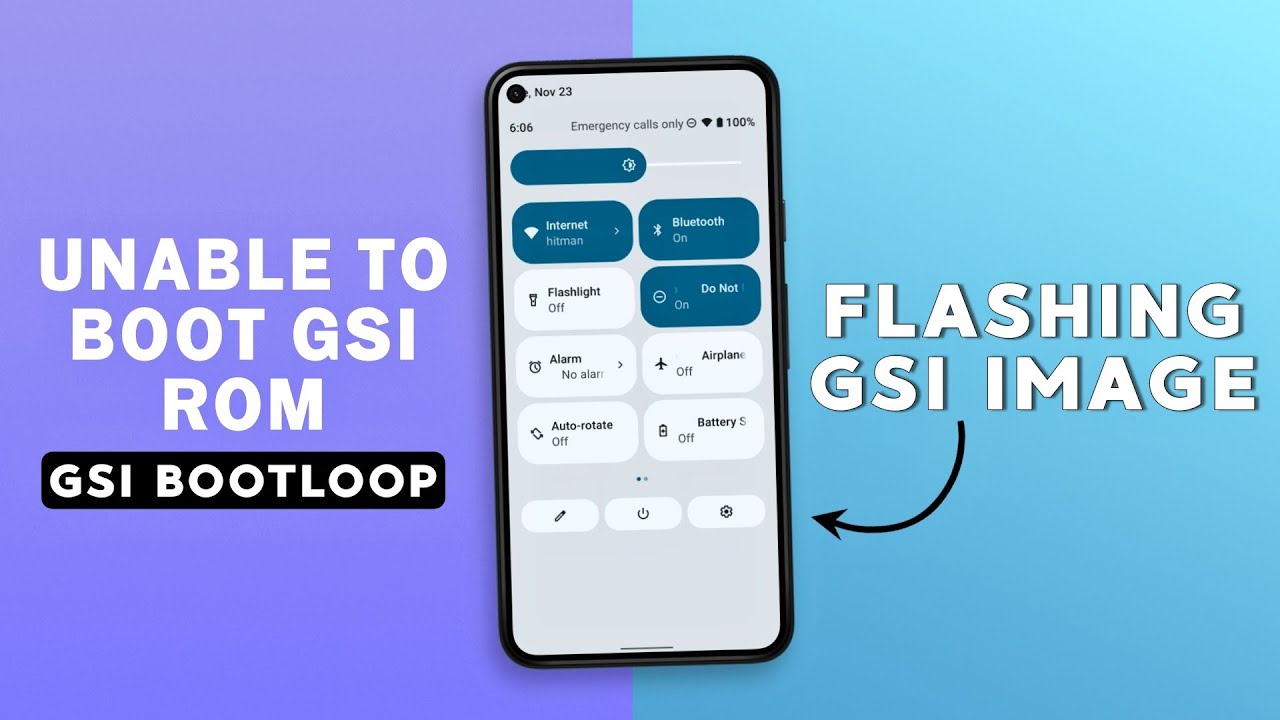 Unable to Boot from GSI ROM | GSI Bootloop Fix | Flashing GSI image ...