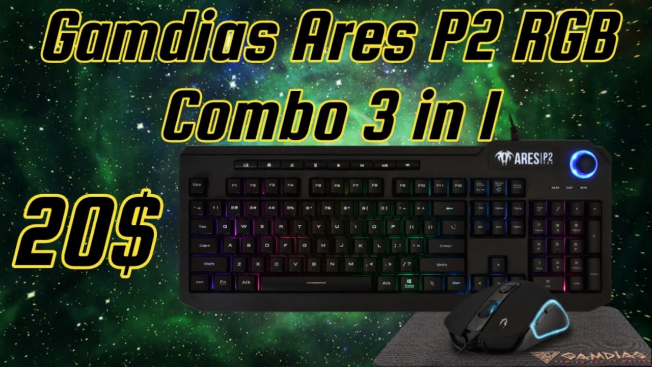 Gamdias Ares P2 RGB Combo 3 tasi 1 da ||| To'liq namoyish - YouTube