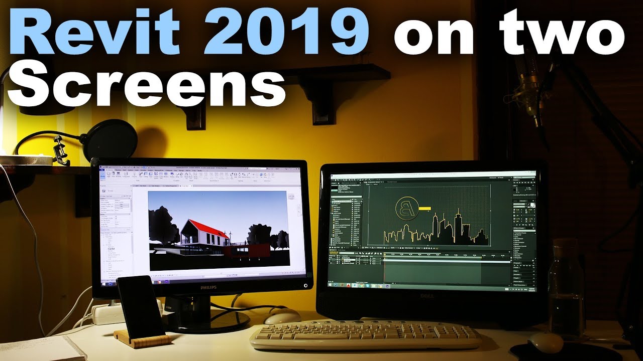 Revit 2019 on two screens dual monitors - YouTube