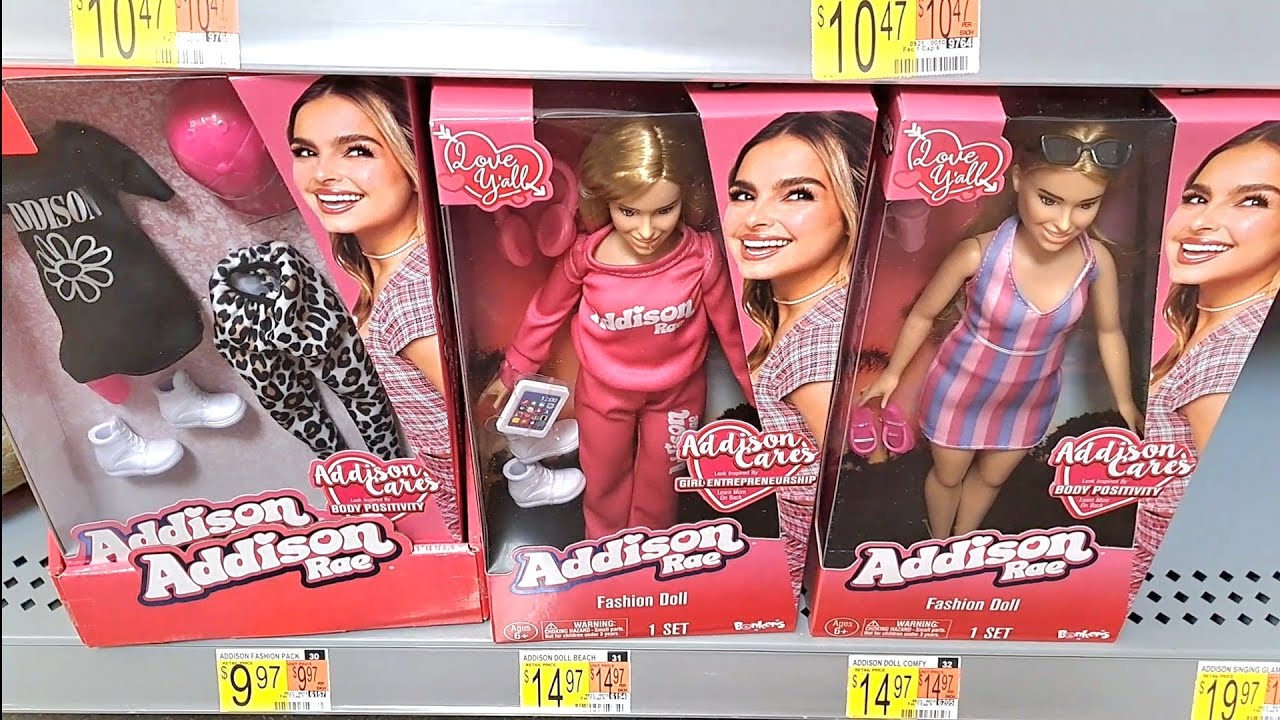 Addison Rae x Bonkers Fashion Dolls Finally Revealed at Walmart - YouTube
