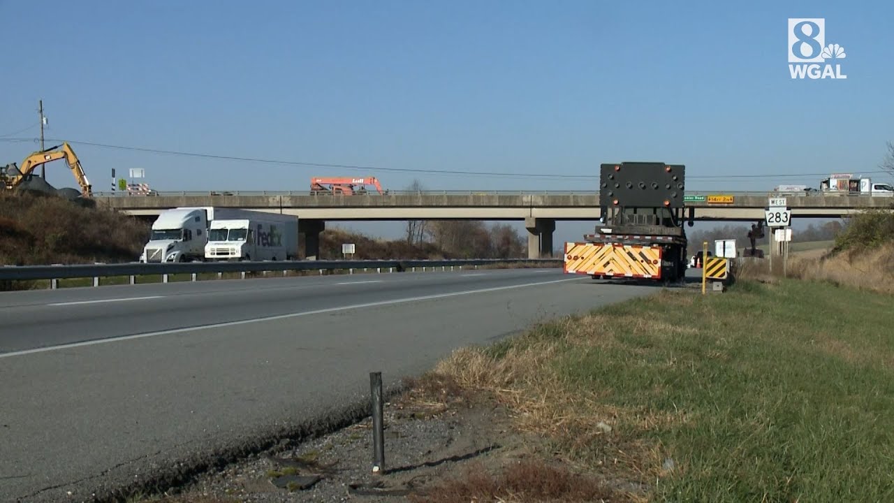 Weekend closure planned for Route 283 in Lancaster County - YouTube