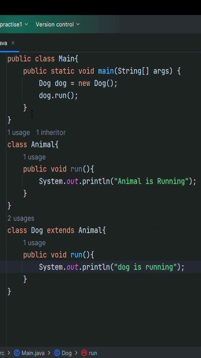 Method Overriding Runtime Polymorphism In Java Codeprogramminglanguagecodingshortvideo 