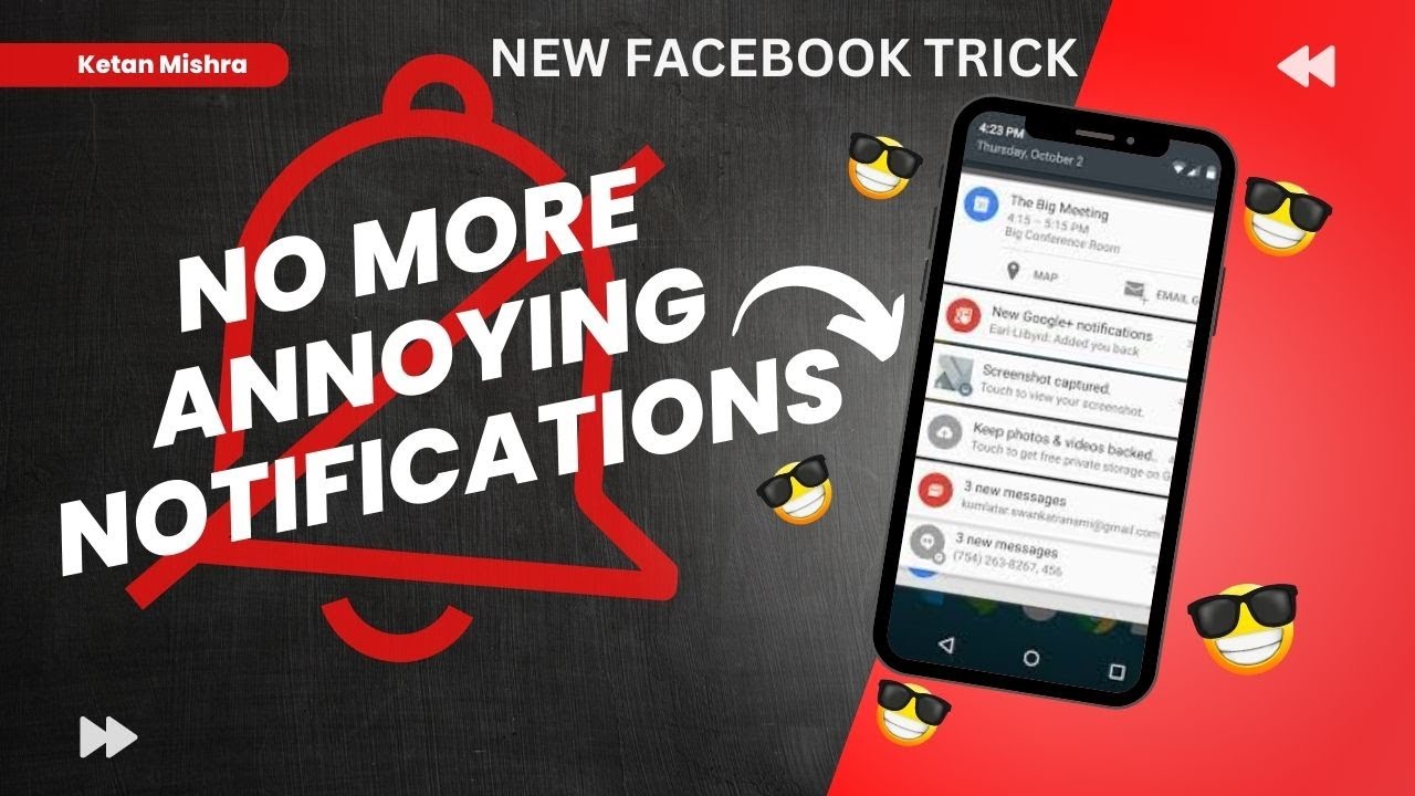 "NO MORE ANNOYING NOTIFICATIONS" VIA FACEBOOK TRICK|| NEW TRICK 2023👀😮 ...