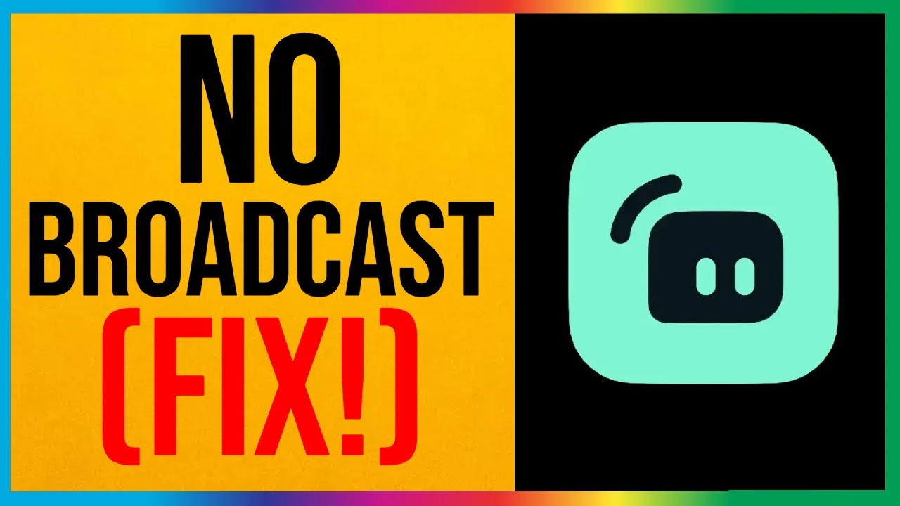 No Broadcast of This Type Found STREAMLABS PROBLEM FIX (2025) - YouTube