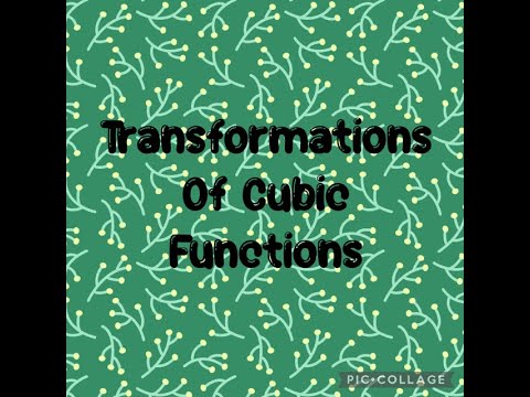 Transformations of cubic functions - YouTube