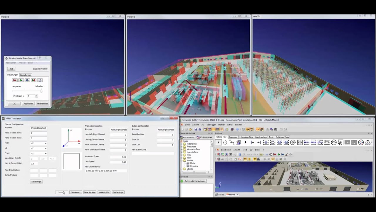 moreViz enabling Plant Simulation into Full VR - YouTube