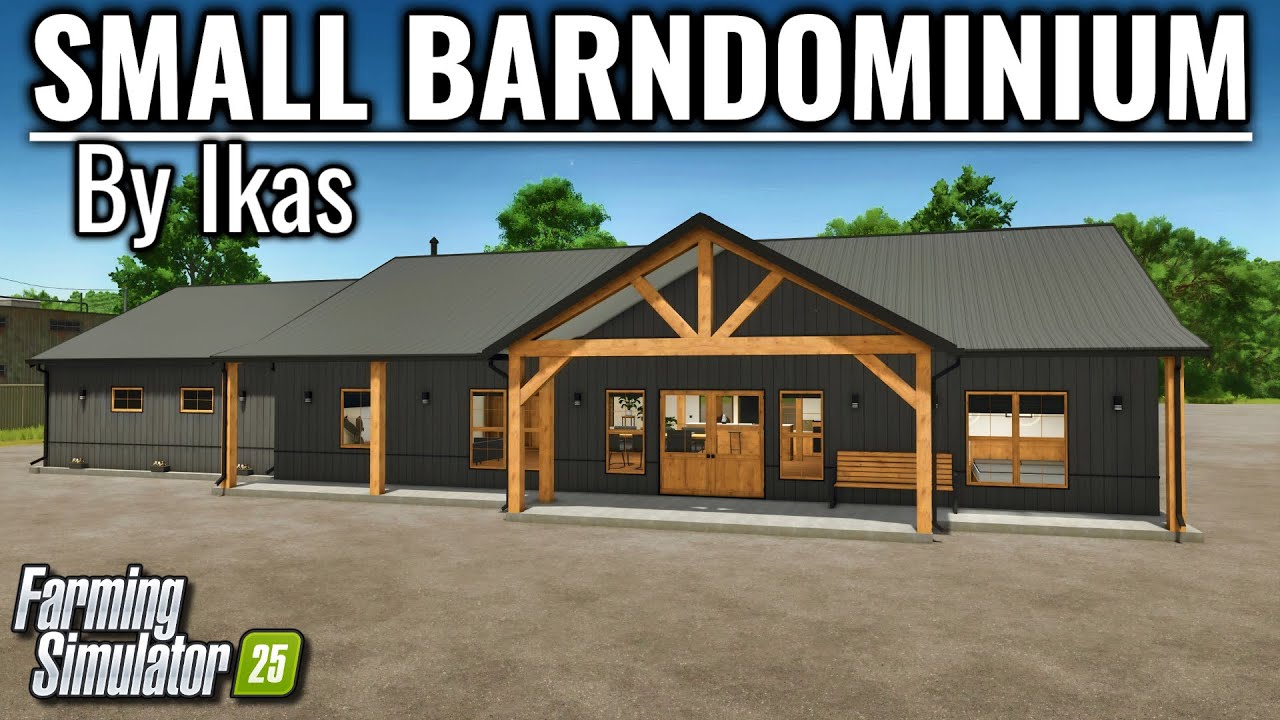 Barndominium House Mod for ALL PLATFORMS with EPIC GARAGE! | Farming Simulator 25 - YouTube