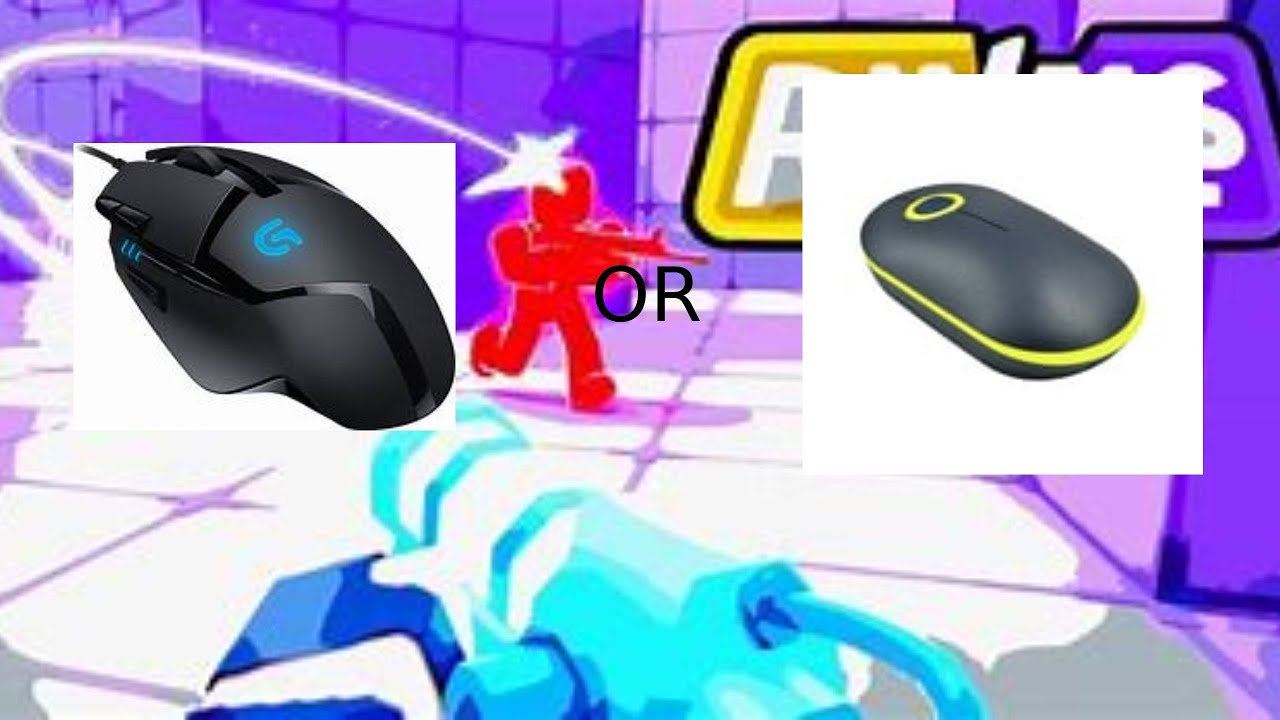 Trying different mouses in roblox rivals - YouTube