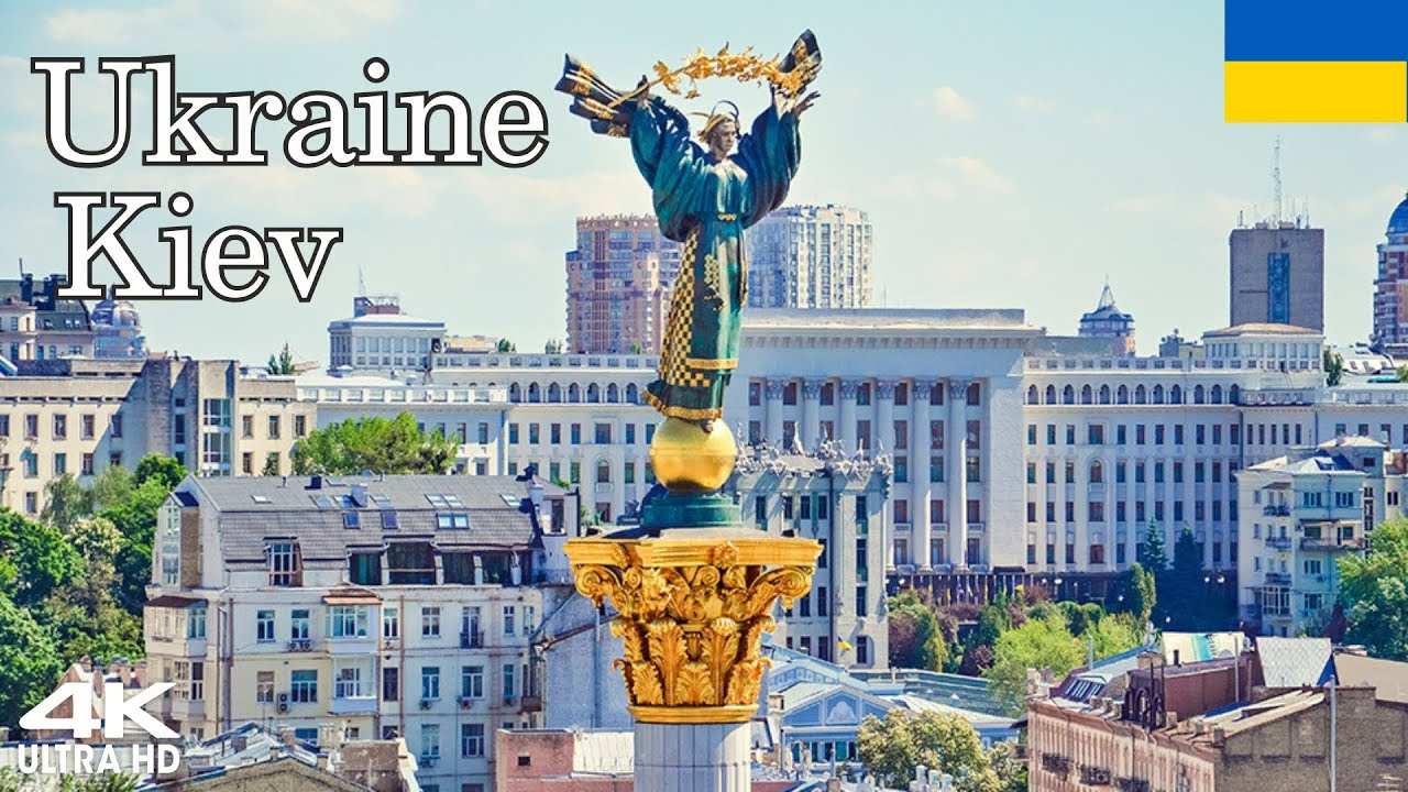 KYIV UKRAINE 4K PEACEFUL SKY OVER HEAD - YouTube