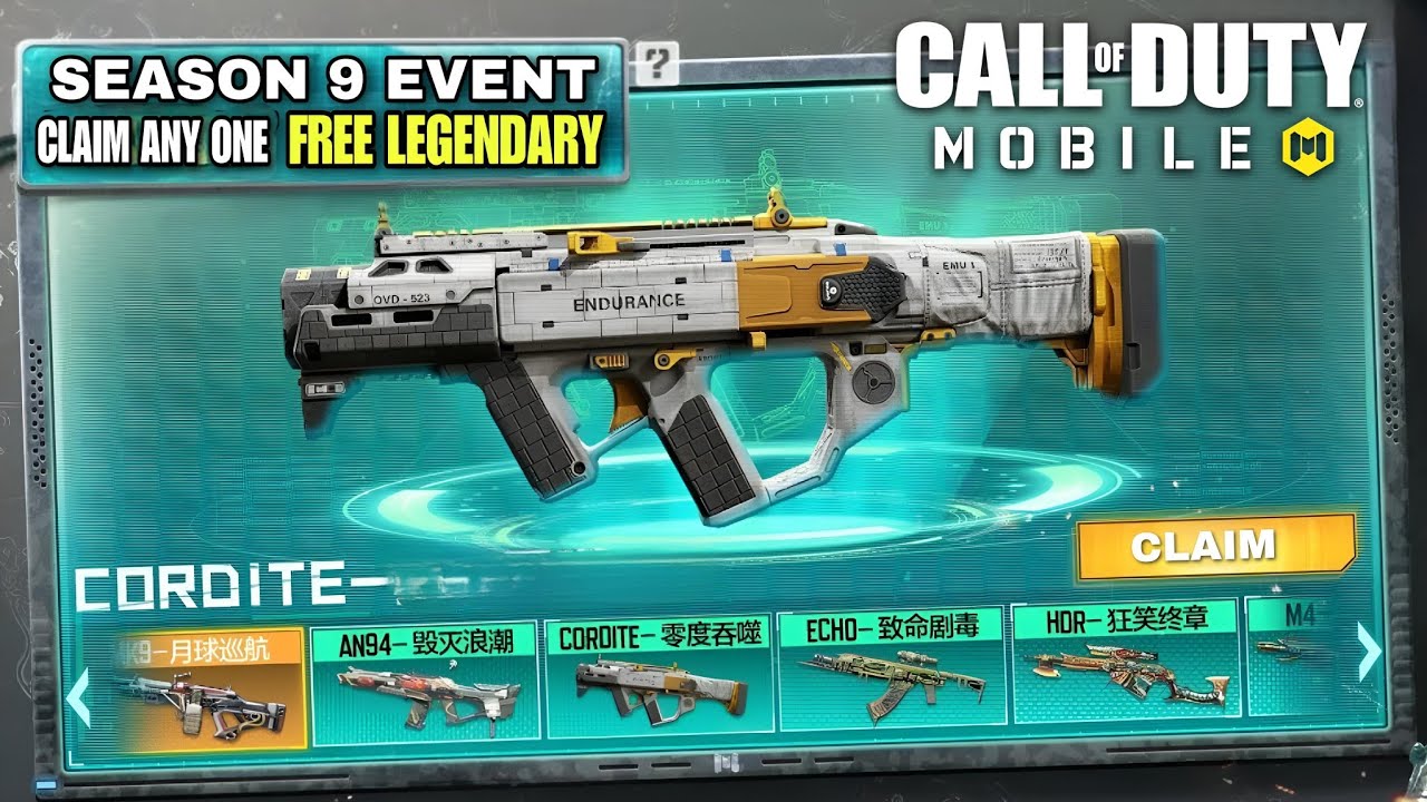 Season 9 an Other Free Legendary Weapon | Codm Season 9 Alchemy Stars ...