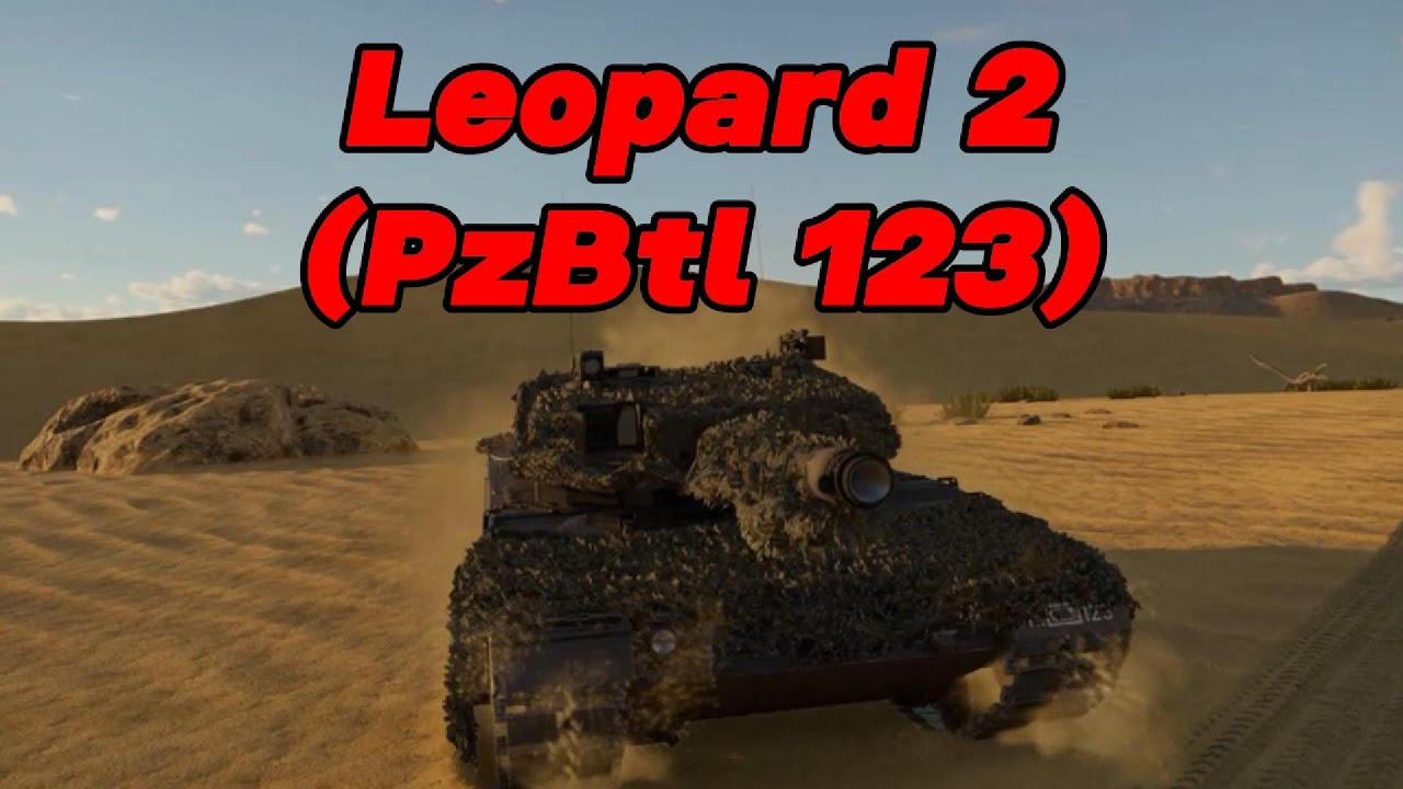 Leopard 2 (PzBtl 123) in War Thunder - YouTube