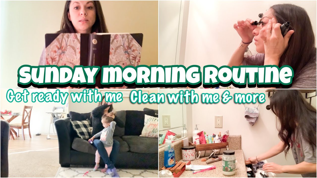 Sunday Morning Routine || Get Ready With Me || Before Church Routine ...