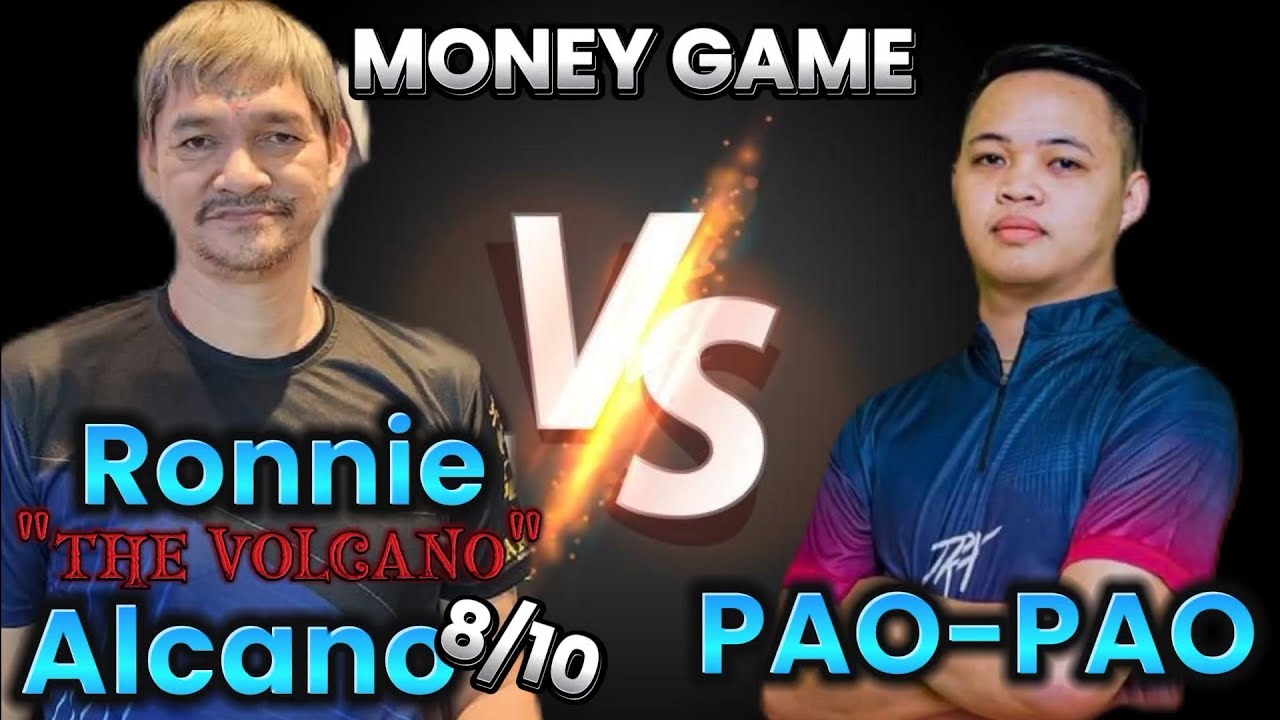 PAO-PAO 🆚 RONNIE THE "VOLCANO" ALCANO 8/10 PARTIDA 🎱 10 BALLS 🎱 RACE 18 ...