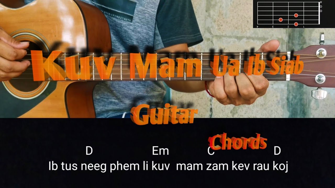 Kuv Mam Ua Ib Siab - Nikki Thao ( Guitar Chords ) - YouTube