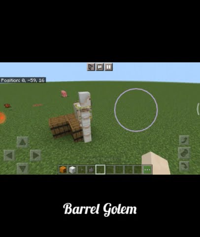 Cara Membuat Barrel Golem di Minecraft - YouTube