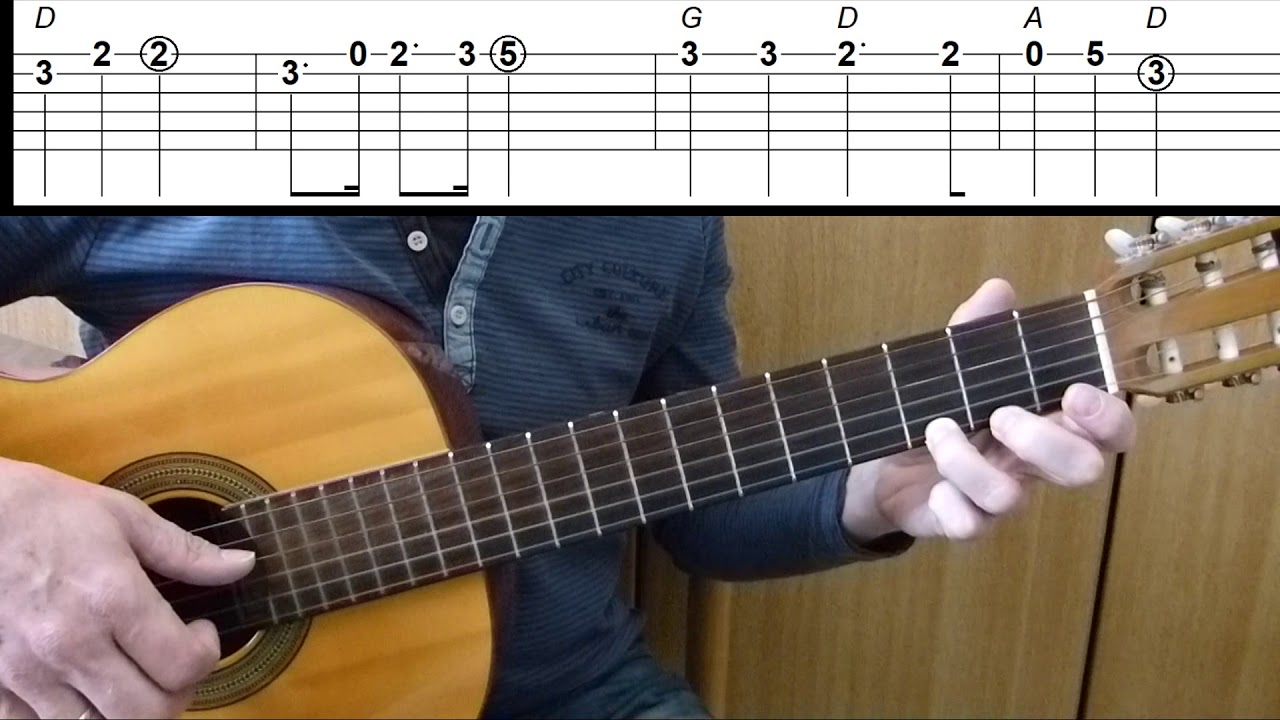 Guitar lesson - Yes Yes Vegetables - Easy Guitar melody tutorial + TAB ...