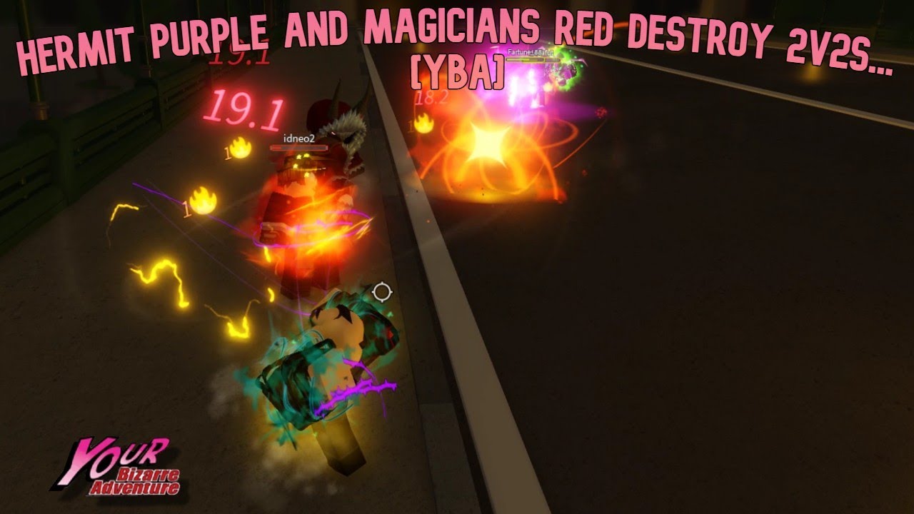 [YBA] Hermit Purple and Magicians Red COOK 2v2s... - YouTube