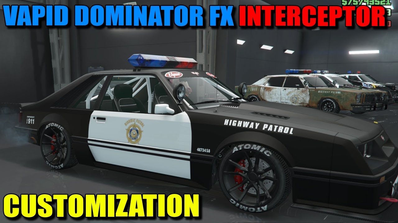 NEW Police Car: VAPID DOMINATOR FX Interceptor - Customization And ...
